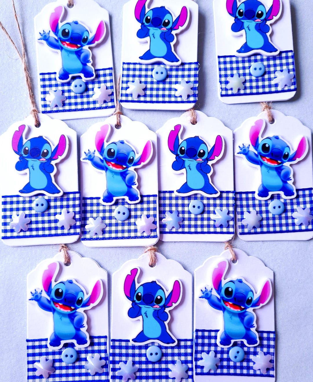 Lilo & Stitch Gift Tags Snowflake, Keepsake Gift Tags, Handmade Gift ...
