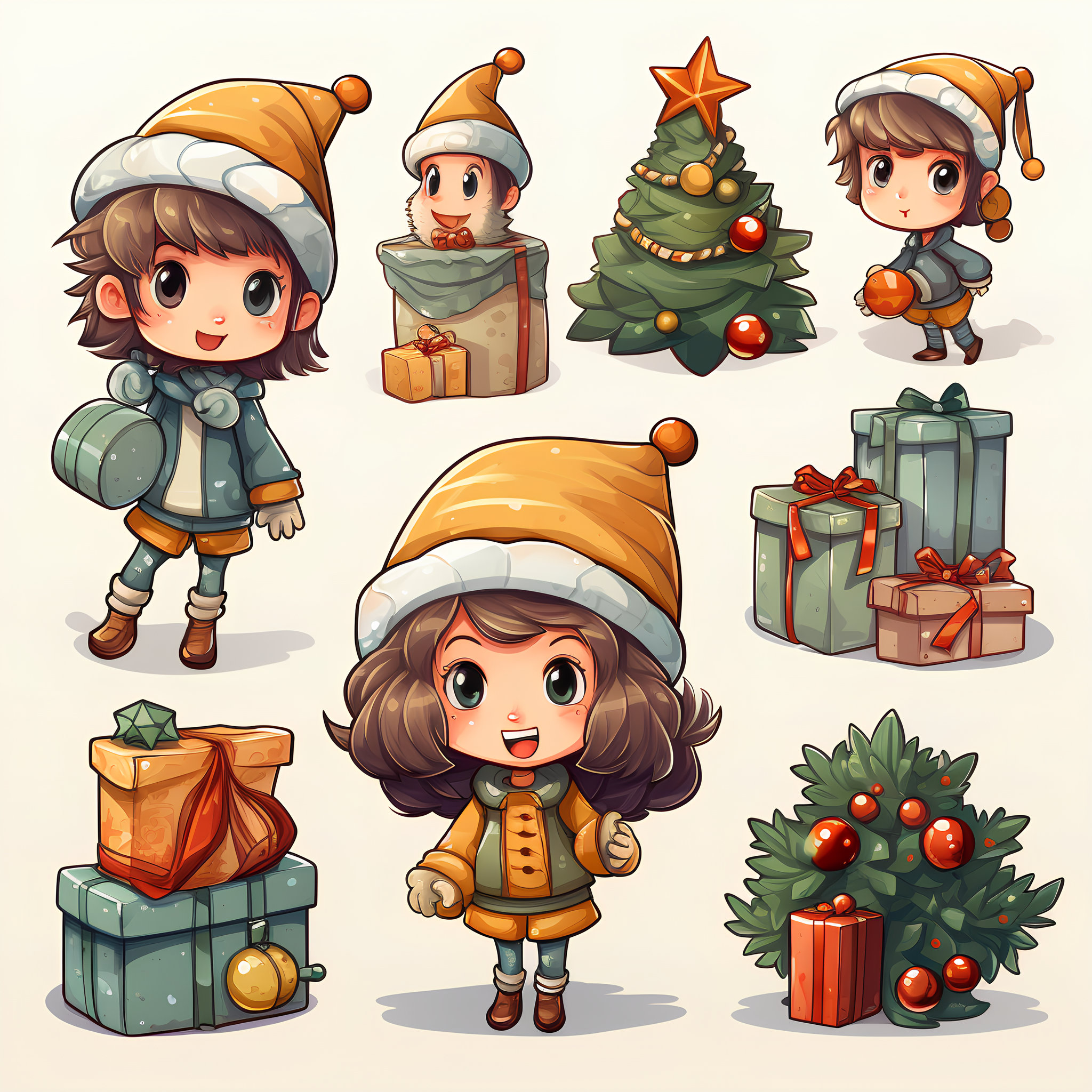 Clipart Christmas Set - Etsy