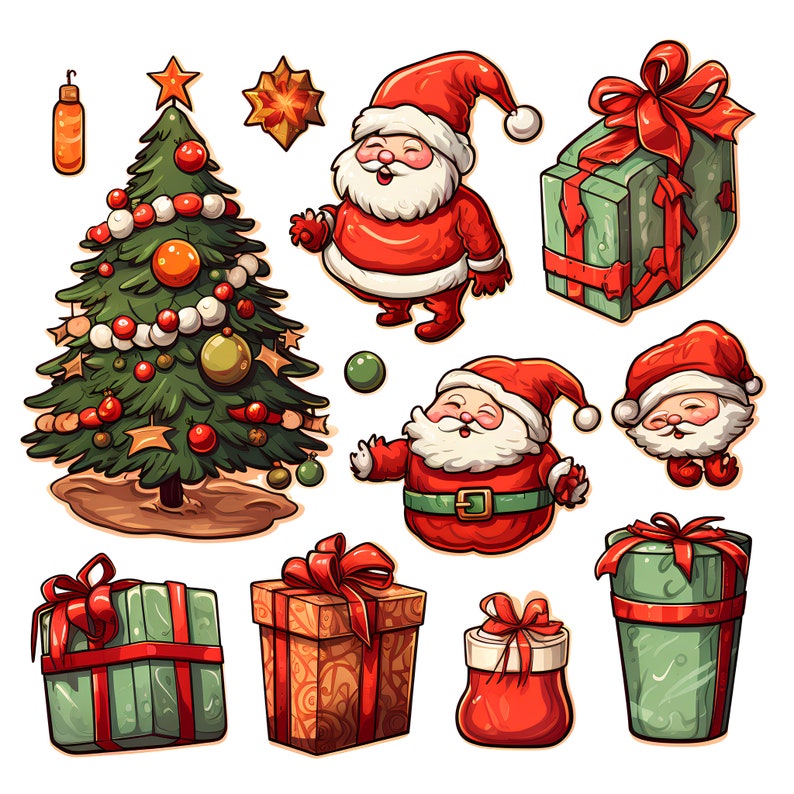 Clipart Christmas Set - Etsy