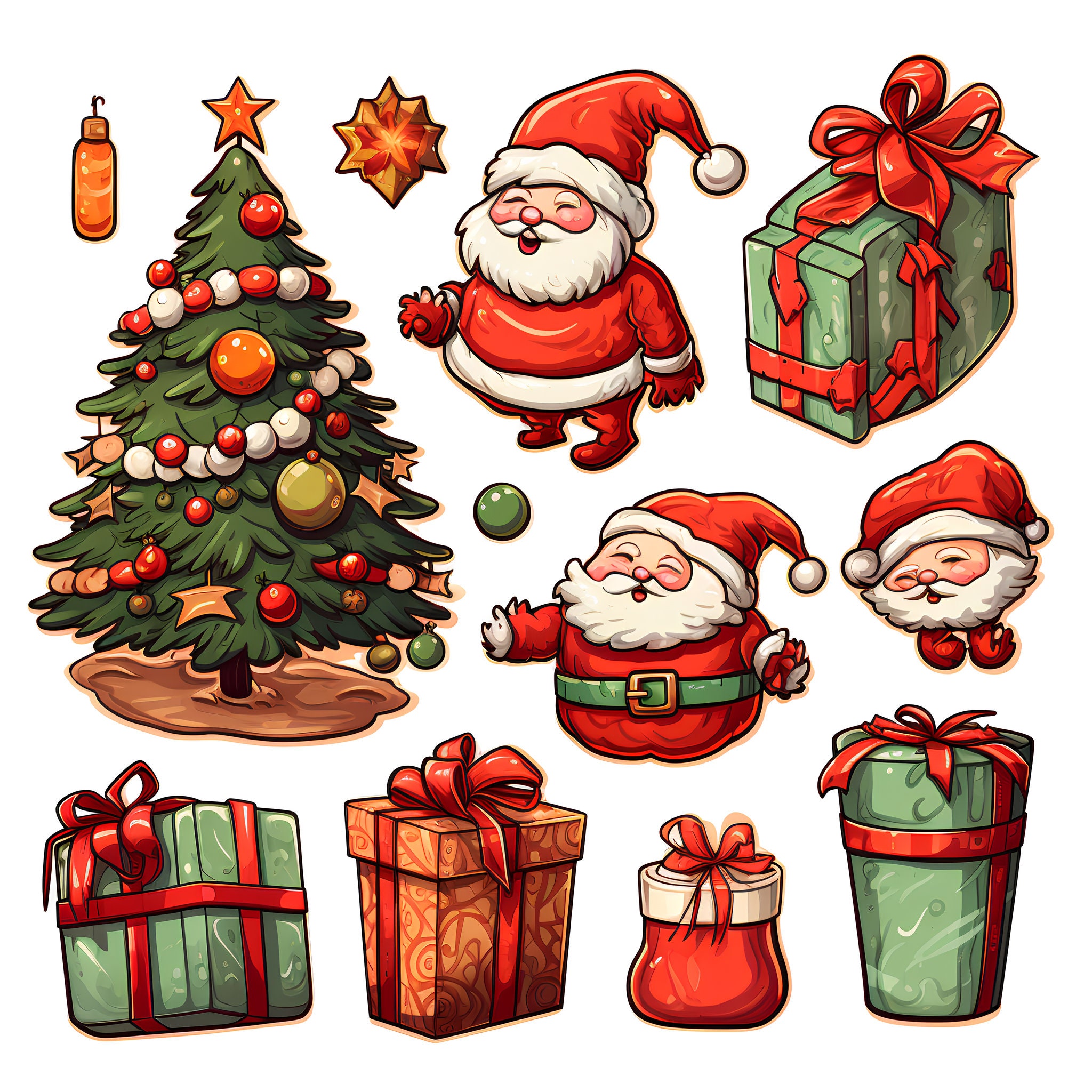 Clipart Christmas Set - Etsy