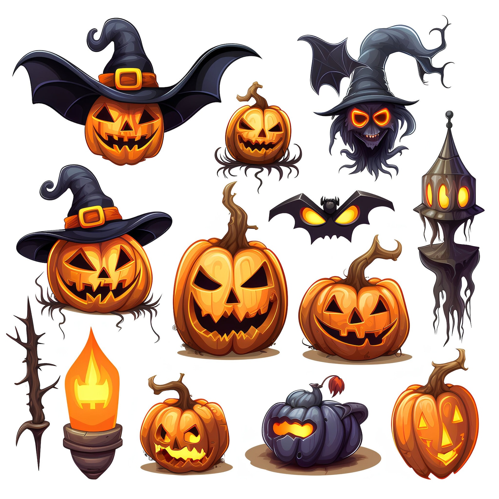 Clipart Halloween - Etsy