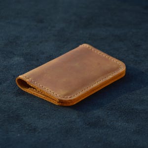 Crazy Horse Leather Bifold Wallet/leather Bifold Card Holder/ Leather ...