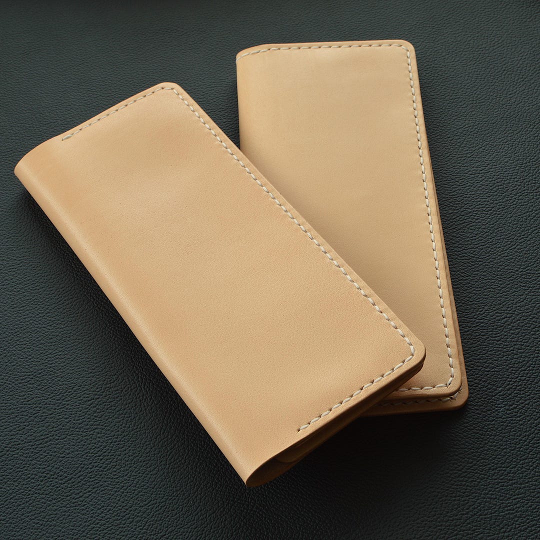 Hand Stitched Leather Tally Book Cover, Refillable & Personalized - Etsy