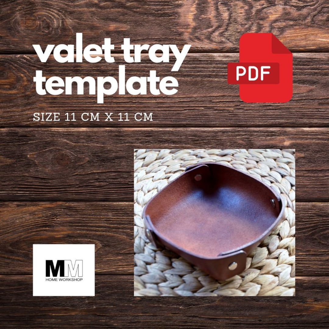 PDF Valet Tray Template, PDF Patterns, Templates for DIY Leathercraft ...