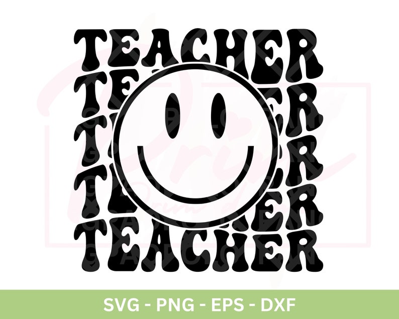 Teacher Happy Face Svg, Teacher Svg, Teacher Tote Bag Svg, Teacher ...