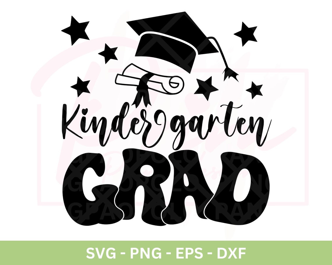 Kindergarten Grad Svg, 2024 Kinder Graduate Svg, Kindergarten Graduate ...