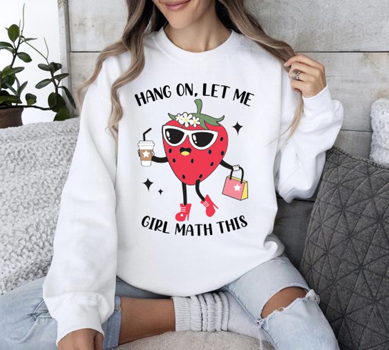 Hang on Let Me Girl Math This SVG, Groovy Strawberry Season Shirt ...