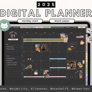 2025 Digital Planner for Goodnotes, Notability, iPad & Tablet | Minimal ...