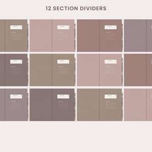 12 Dividers Digital Notebook, Goodnotes Notebook, Student Notebook ...