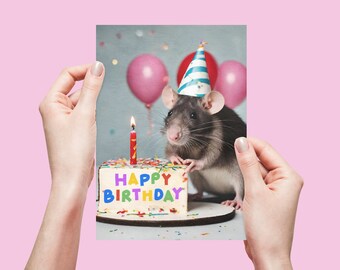 Celestial Rat Wish a Happy Birthday to Your Ratty Friend an Adorable ...