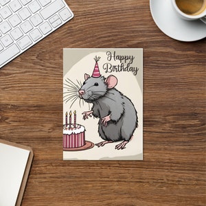 Wish a Happy Birthday to Your Ratty Friend - - an Adorable Rat Birthday ...