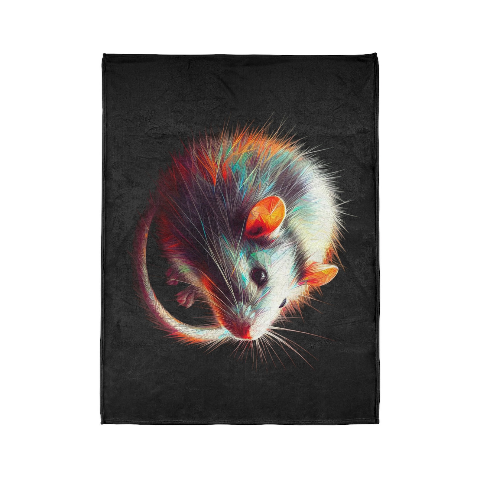 Colorful Geometric Rat Blanket 3 Sizes Keep Warm Under This Perfect ...