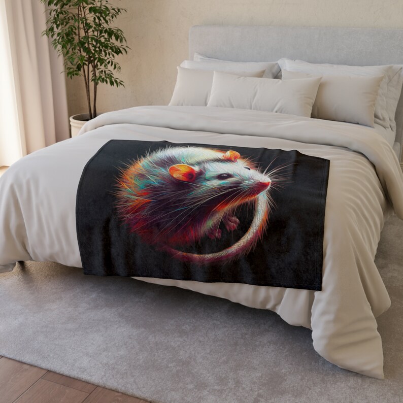 Colorful Geometric Rat Blanket 3 Sizes Keep Warm Under This Perfect ...
