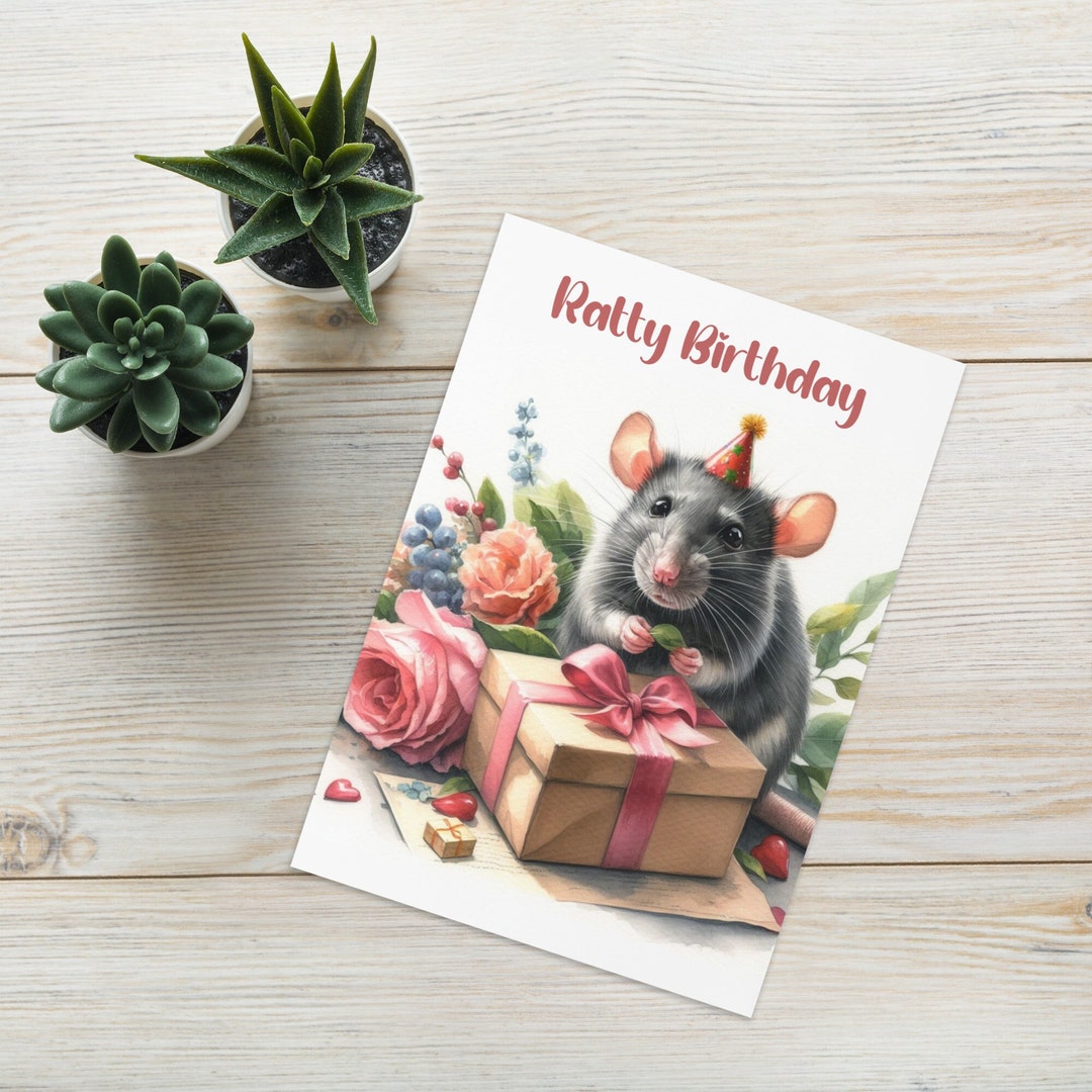 Wish a Ratty Birthday to the One You Love - Shipped From USA - 3 Sizes ...