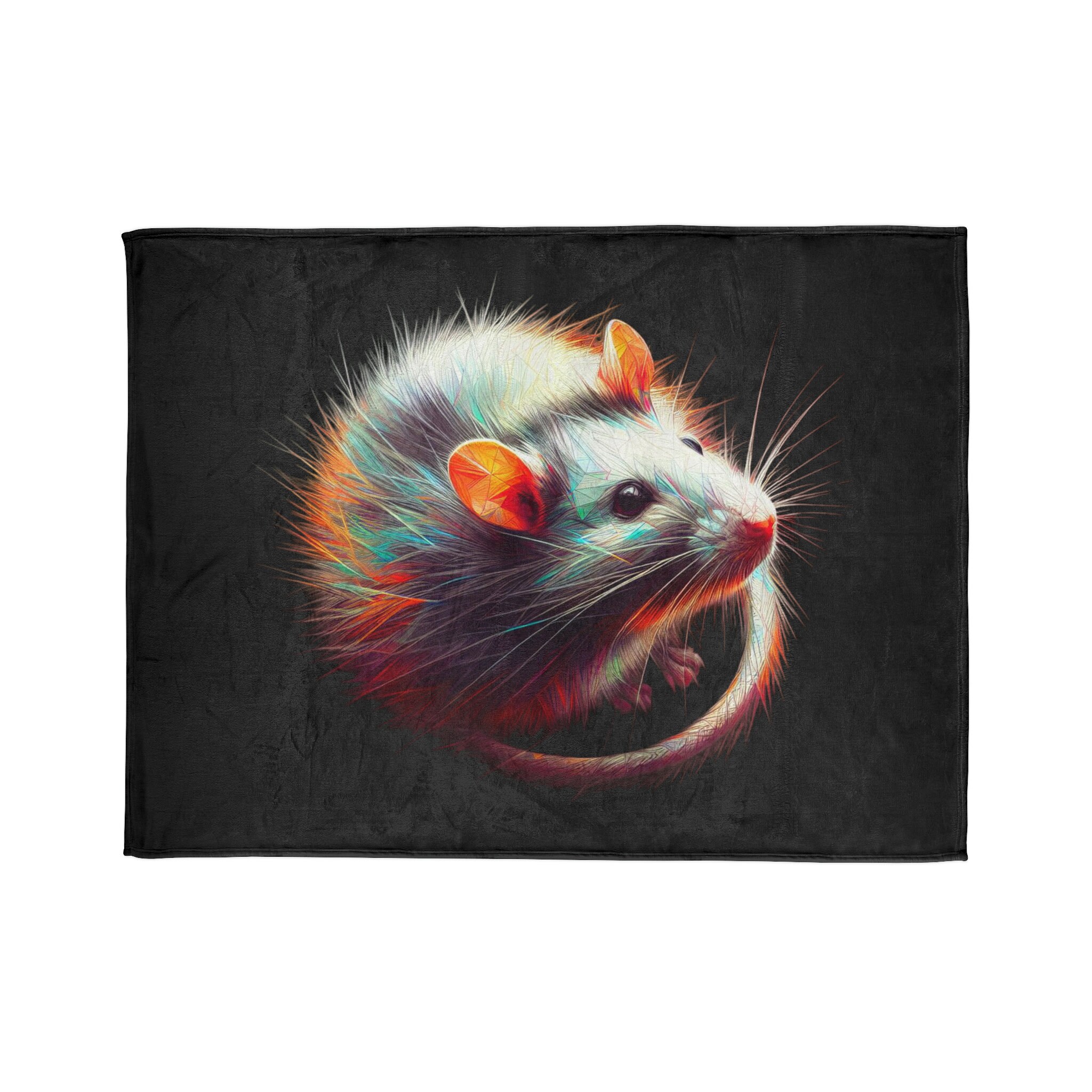 Colorful Geometric Rat Blanket 3 Sizes Keep Warm Under This Perfect ...