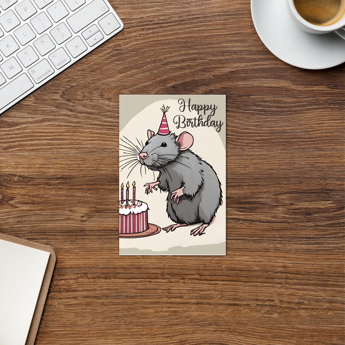 Wish a Happy Birthday to Your Ratty Friend - - an Adorable Rat Birthday ...