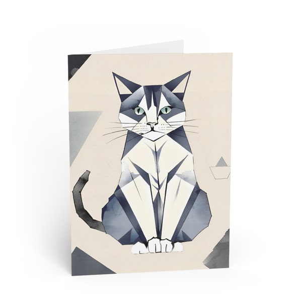 Cute Cat Card - Etsy