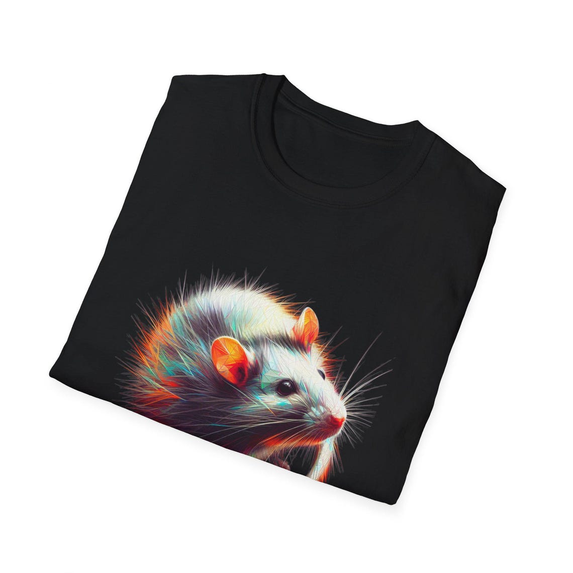 Cute Fluffy Detailed Rat Printed T-shirt is a Perfect Gift for Any ...