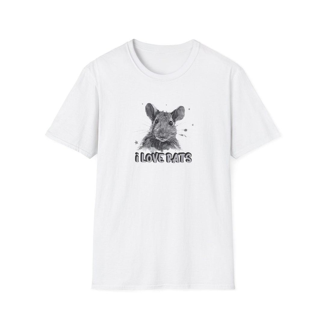 LOVE RATS Rat Tee, Wear This Quirky Ratty Tshirt and Have a Little Fun ...