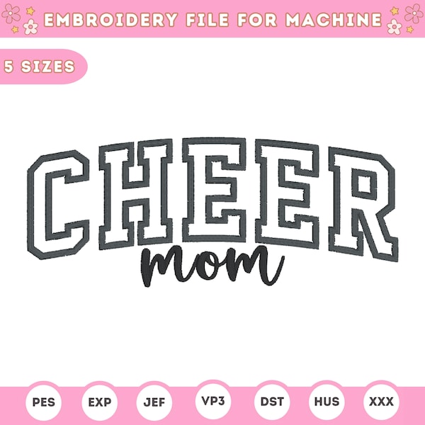 Cheerleader Applique Dst - Etsy