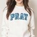 PRAY Applique Machine Embroidery Design, Christian Arched Applique ...