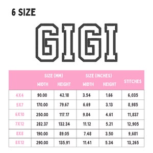 GIGI Applique Embroidery Design, Gigi Gifts From Grandkids, Gigi ...