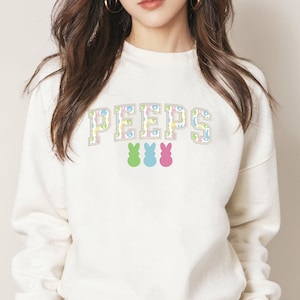 Peeps Applique Machine Embroidery Design, Easter Arched Applique Design ...