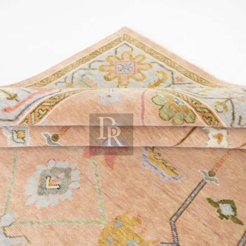 Woven Wool Rug Peach - Etsy