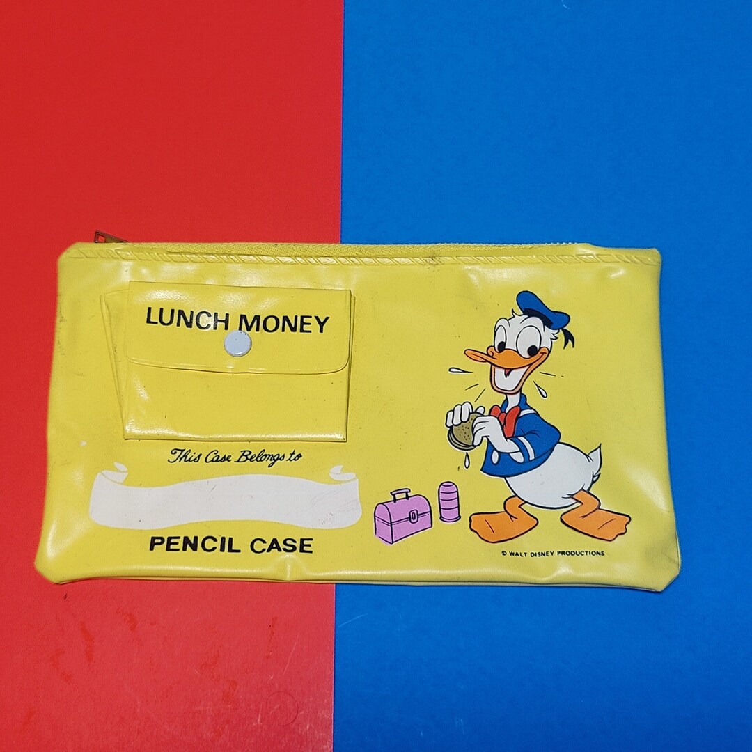 Vtg 1960 Donald Duck Pencil Case Bag Walt Disney Packing Cube Tech ...