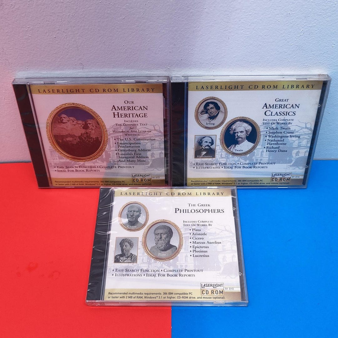 Laserlight CD-ROM Library Lot American Heritage Classics Greek ...