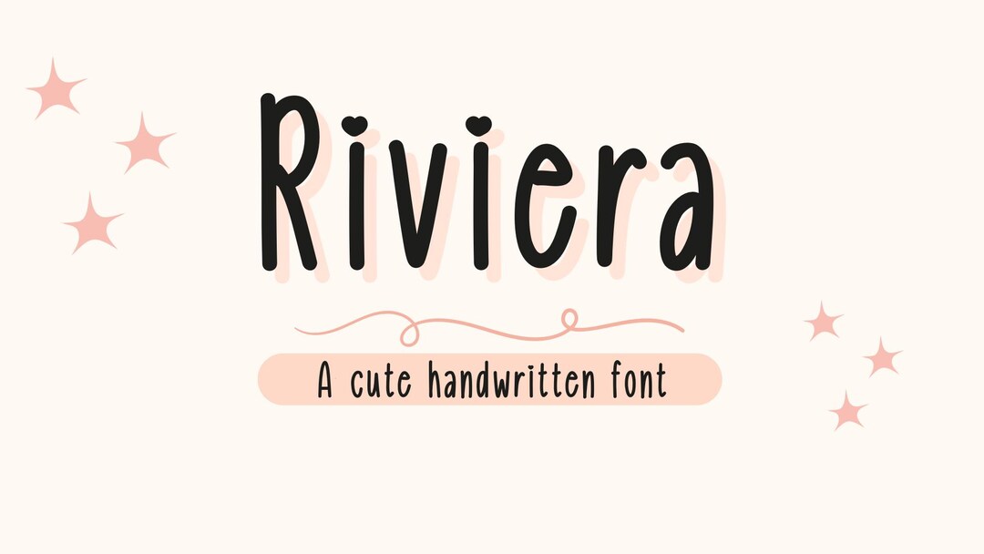 Riviera Handwritten Font: Neat Digital Planner Font (OTF, TTF) - Etsy