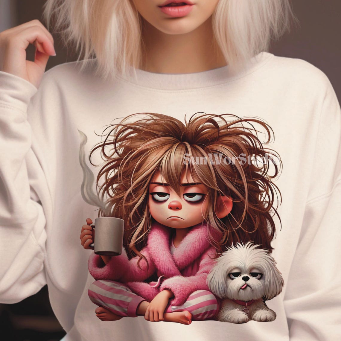 Grumpy Girl Clipart Bundle: Coffee Lover PNG (digital Download) - Etsy
