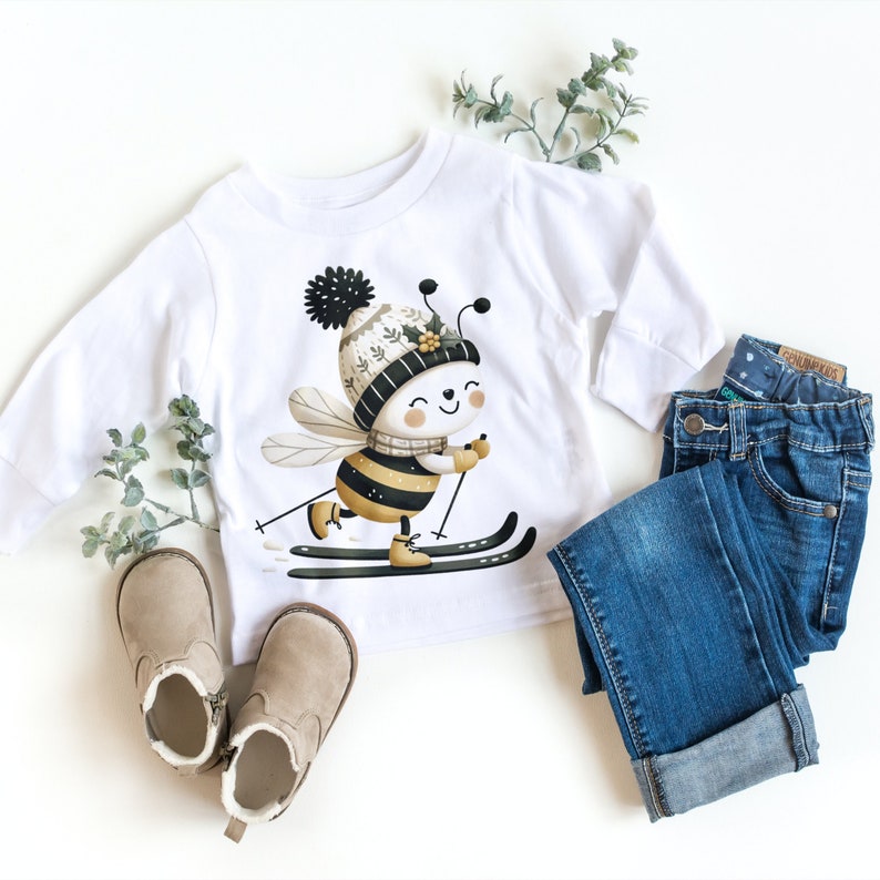 Watercolor Christmas Bee, Cute Bee, Watercolor Clipart, Christmas ...