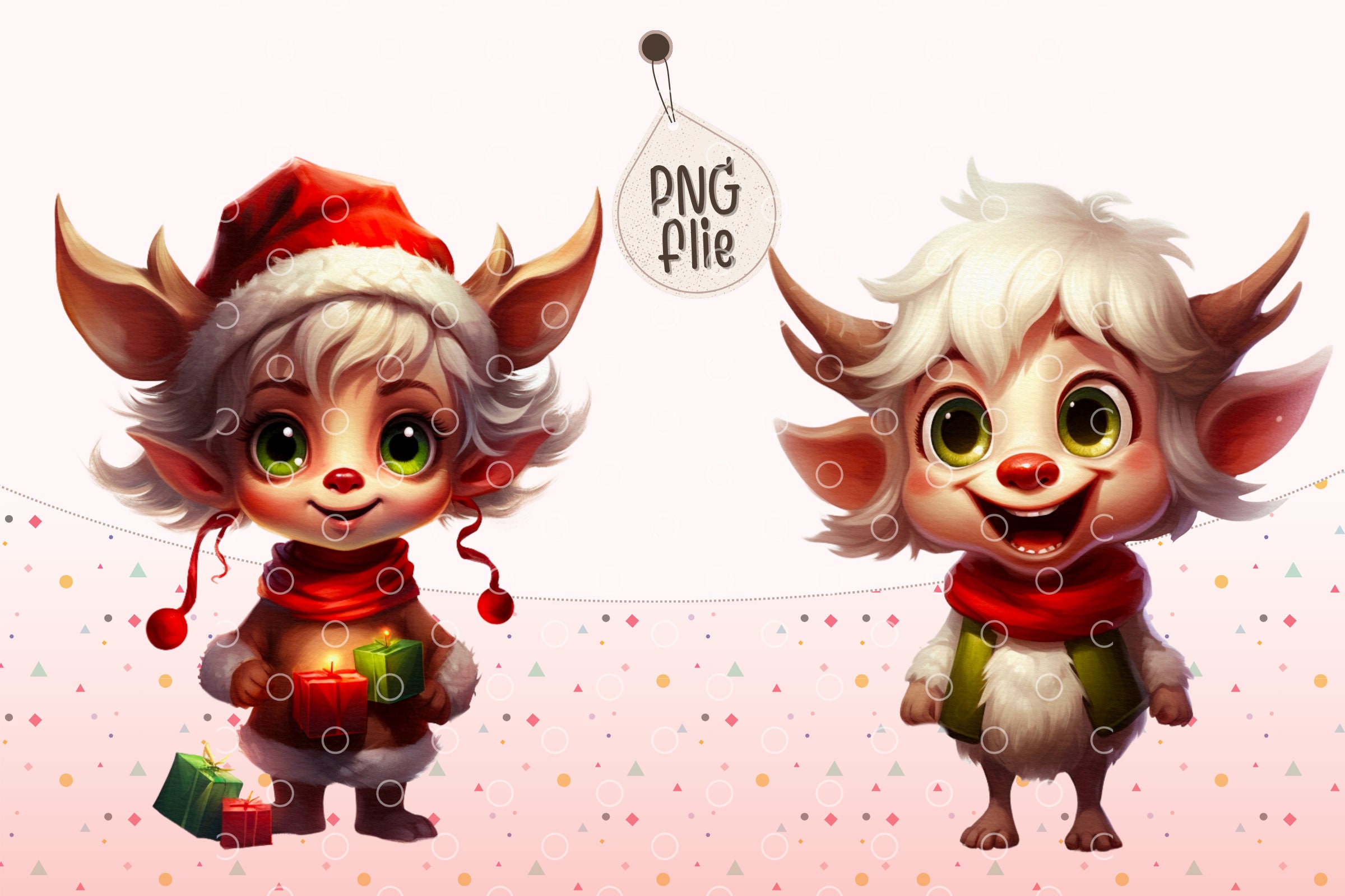 Christmas Clipart, Reindeer Clipart, Christmas Reindeer PNG, Santa ...