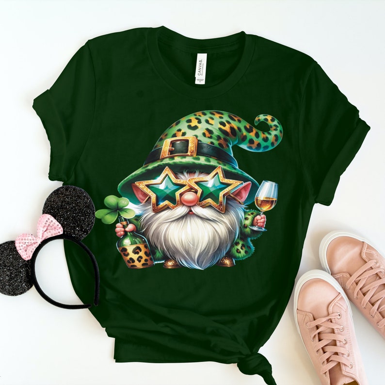 St Patrick Gnomes Clipart Watercolor PNG Saint Patrick Day, Commercial ...