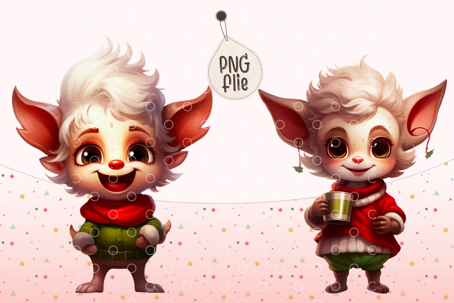 Christmas Clipart, Reindeer Clipart, Christmas Reindeer PNG, Santa ...