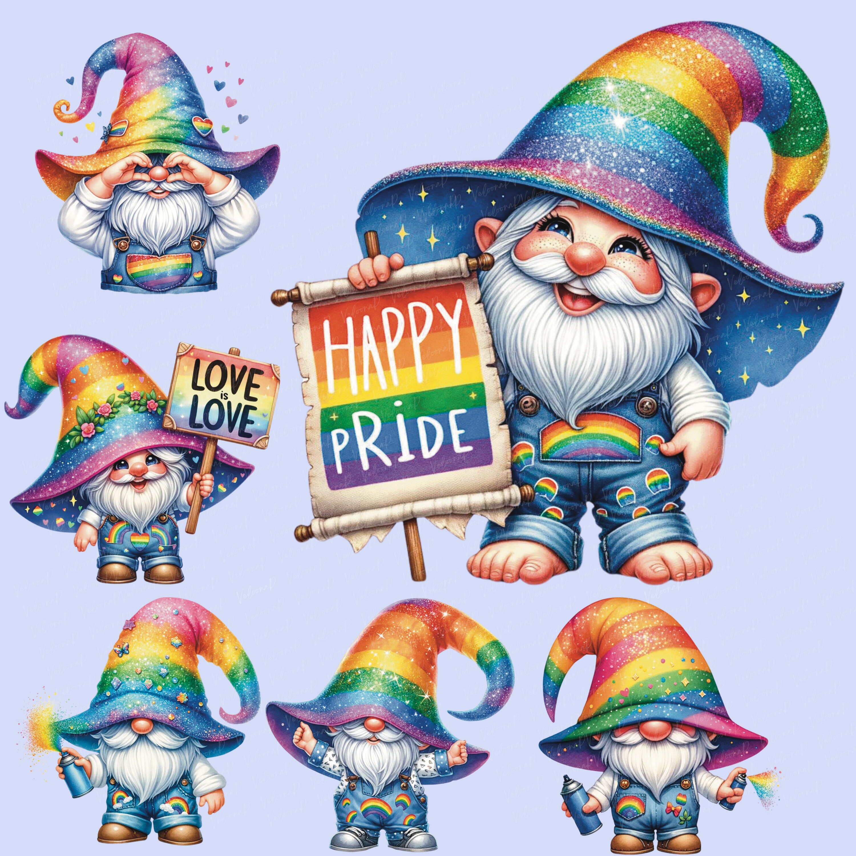 LGBT Gnome PNG Pride Month Gnome PNG, Pride Gnome Clipart,pride Sublimation, Pride Gnome, Junk ...