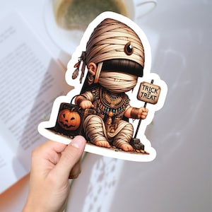 Watercolor Halloween Mummy Clipart, Halloween PNG, Cute Halloween ...