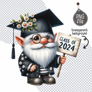 Graduation Gnome Clipart, Congratulations Png, Congratulations Gnomes ...