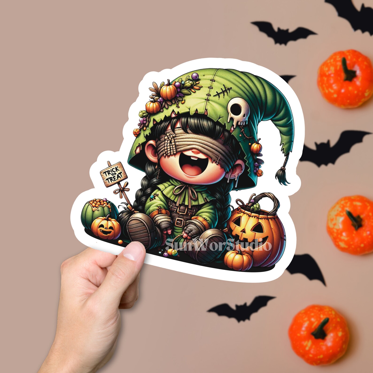 Watercolor Halloween Zombies Clipart, Halloween PNG, Cute Halloween ...