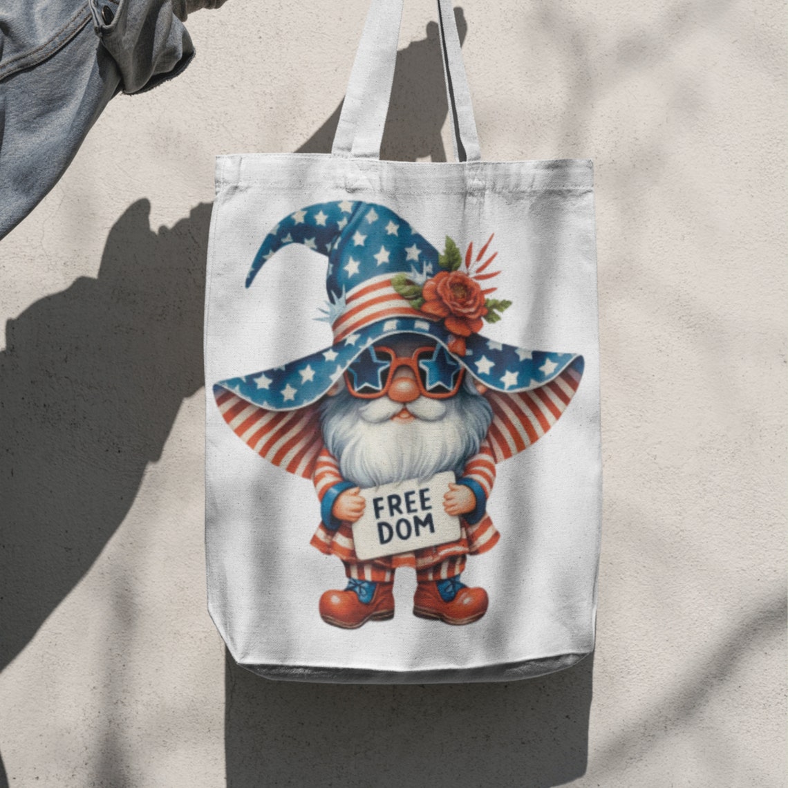 Watercolor Patriotic Gnome Clipart, Memorial Day Gnome Clipart, 4th of ...