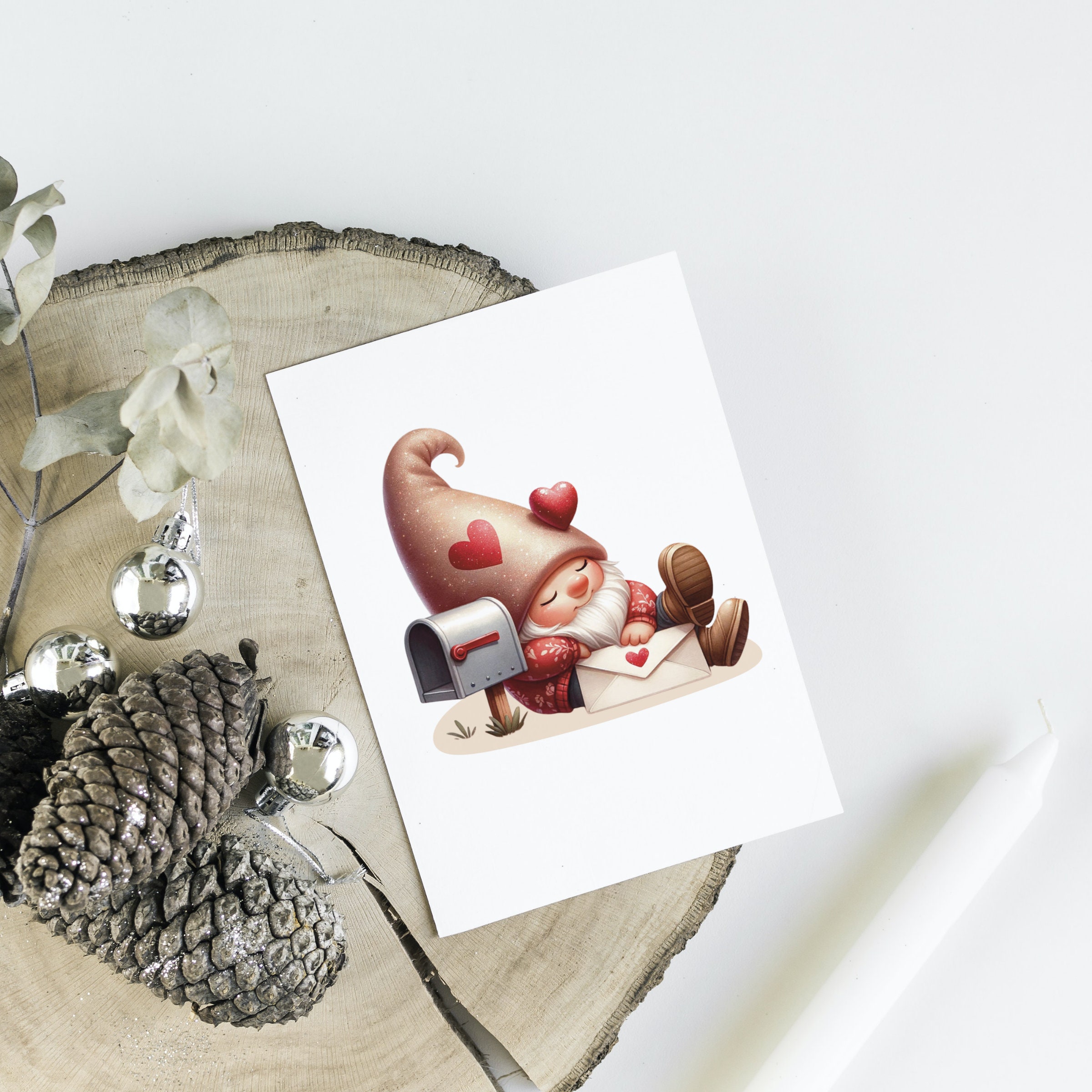 Watercolor Valentine Gnomes PNG Clipart, Valentine's Day PNG ...