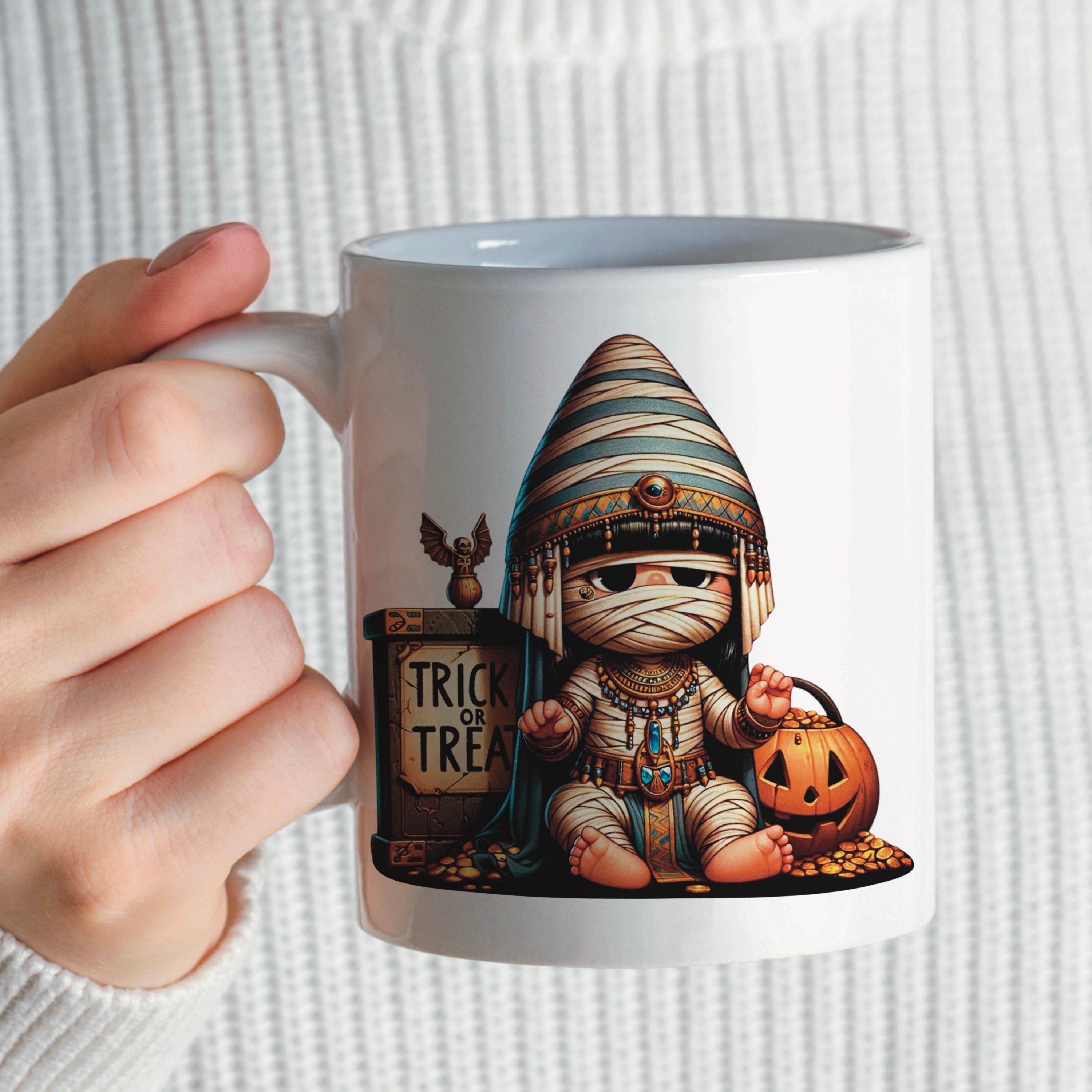 Watercolor Halloween Mummy Clipart, Halloween PNG, Cute Halloween ...