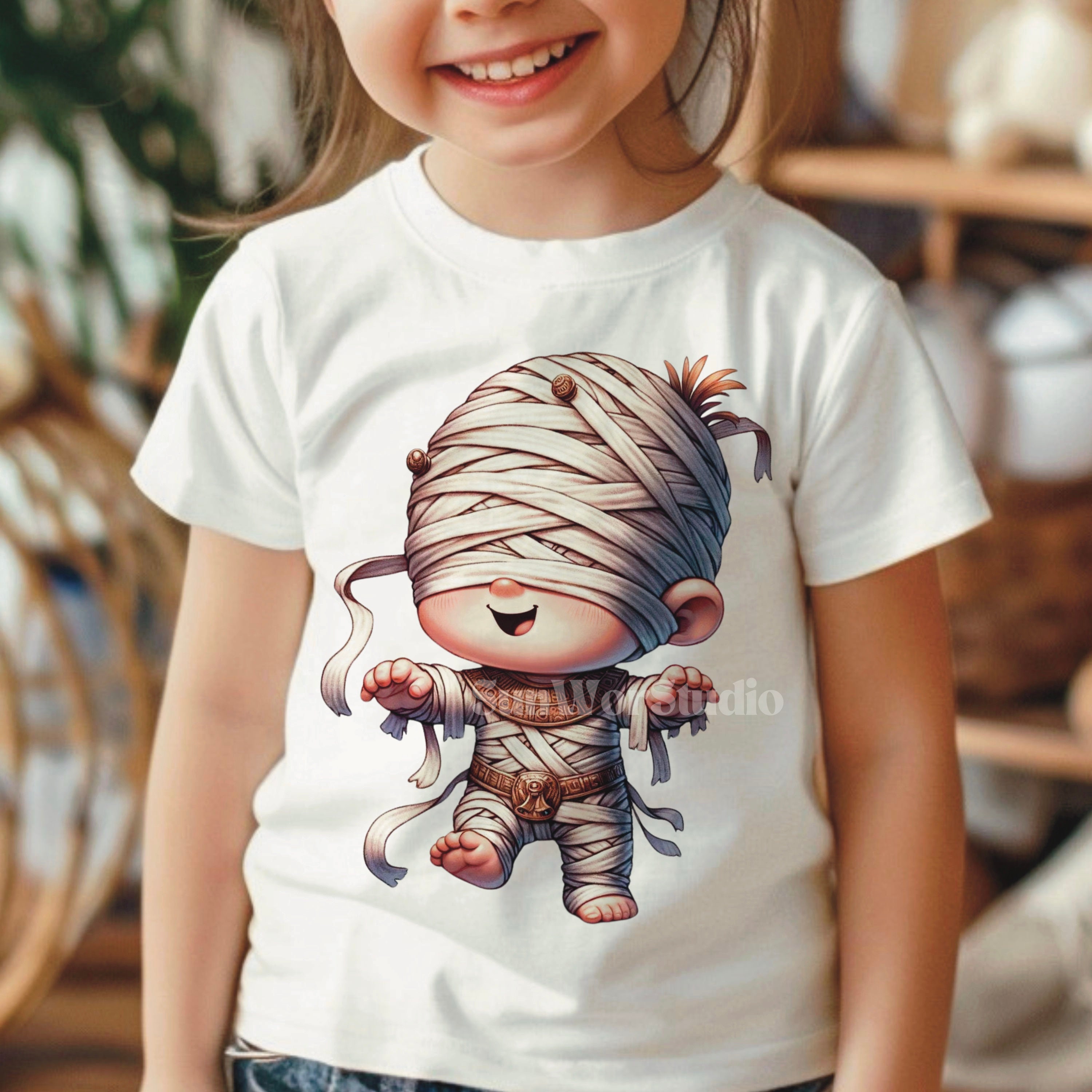 Watercolor Halloween Mummy Clipart, Halloween PNG, Cute Halloween ...