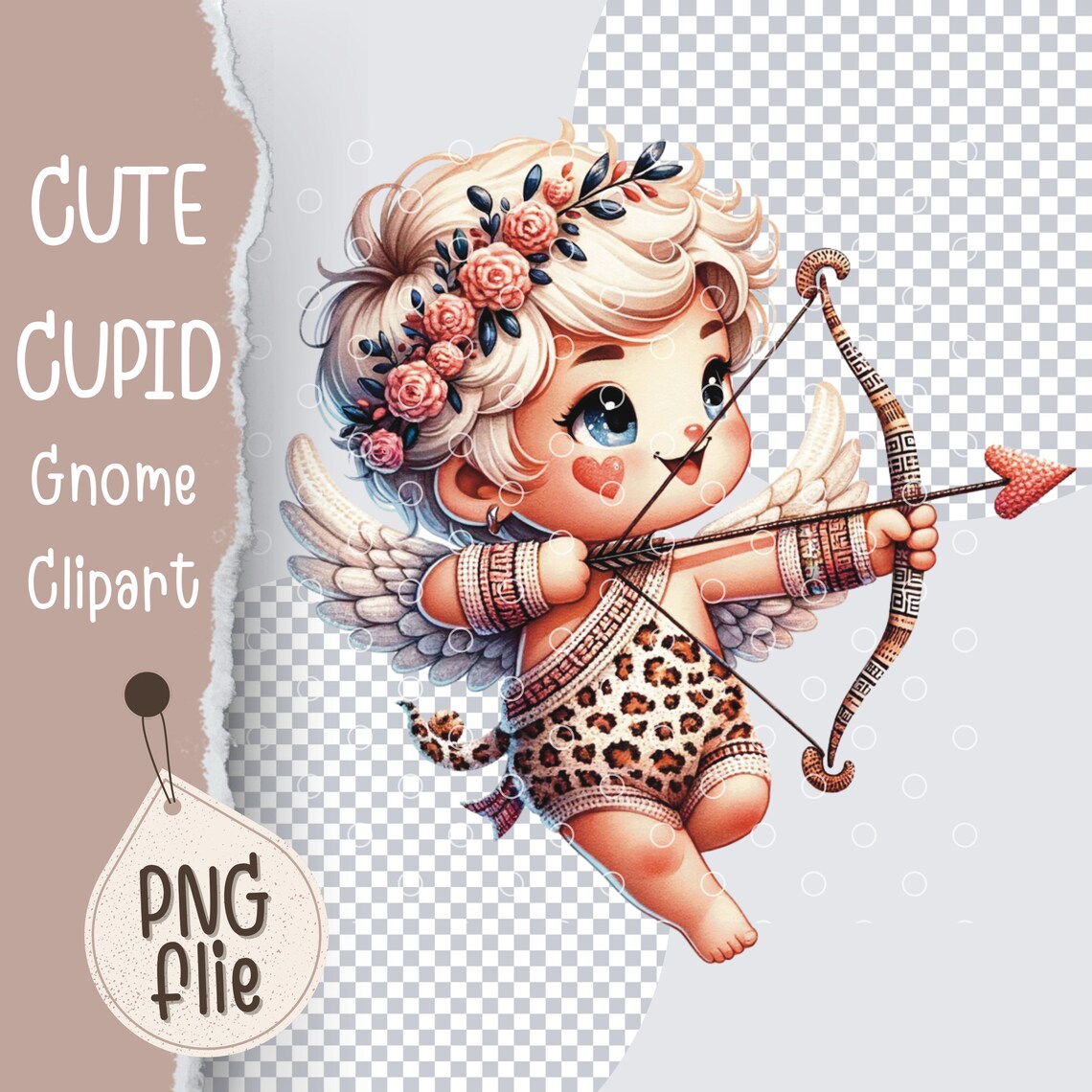 Cupid Png Clipart, Valentine Cupid Clipart, Angel Clipart Bundle, Angel ...