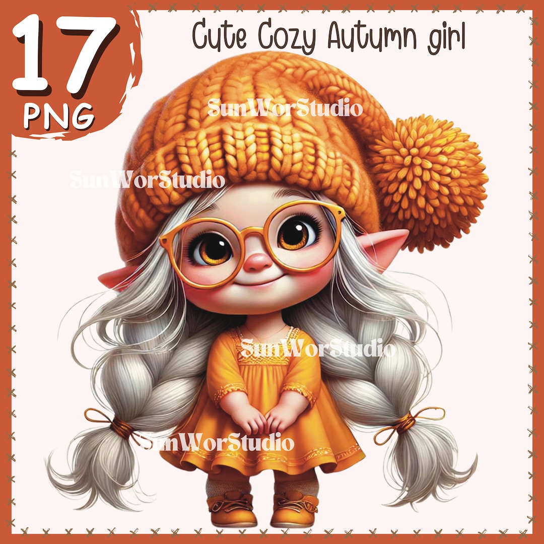 Fall Gnome Clipart Bundle PNG, Autumn Gnome Watercolor, Thanksgiving ...