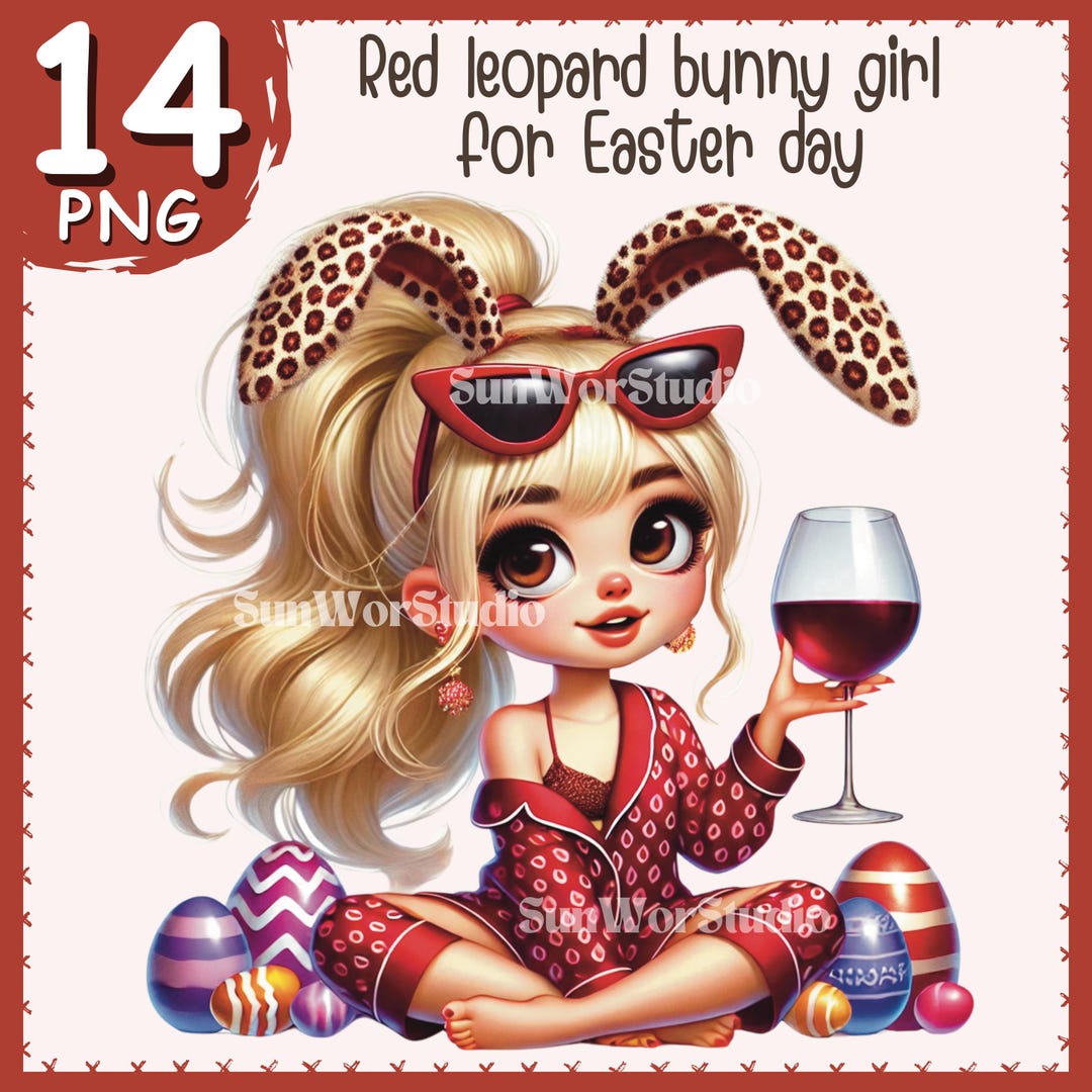 Easter Bunny Girl Clipart Bundle: Sassy Daisy PNG (digital Download) - Etsy