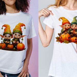 Autumn Clipart Cozy Autumn Elf Autumn Elves Clipart - Etsy