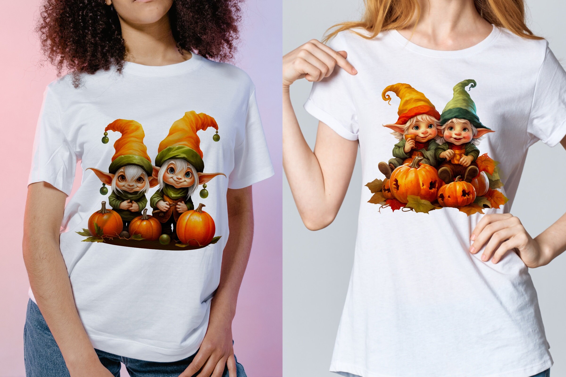 Autumn Clipart Cozy Autumn Elf Autumn Elves Clipart - Etsy