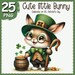 Cute Little Bunny on St Patrick's Day PNG, Saint Patrick's Day Clipart ...